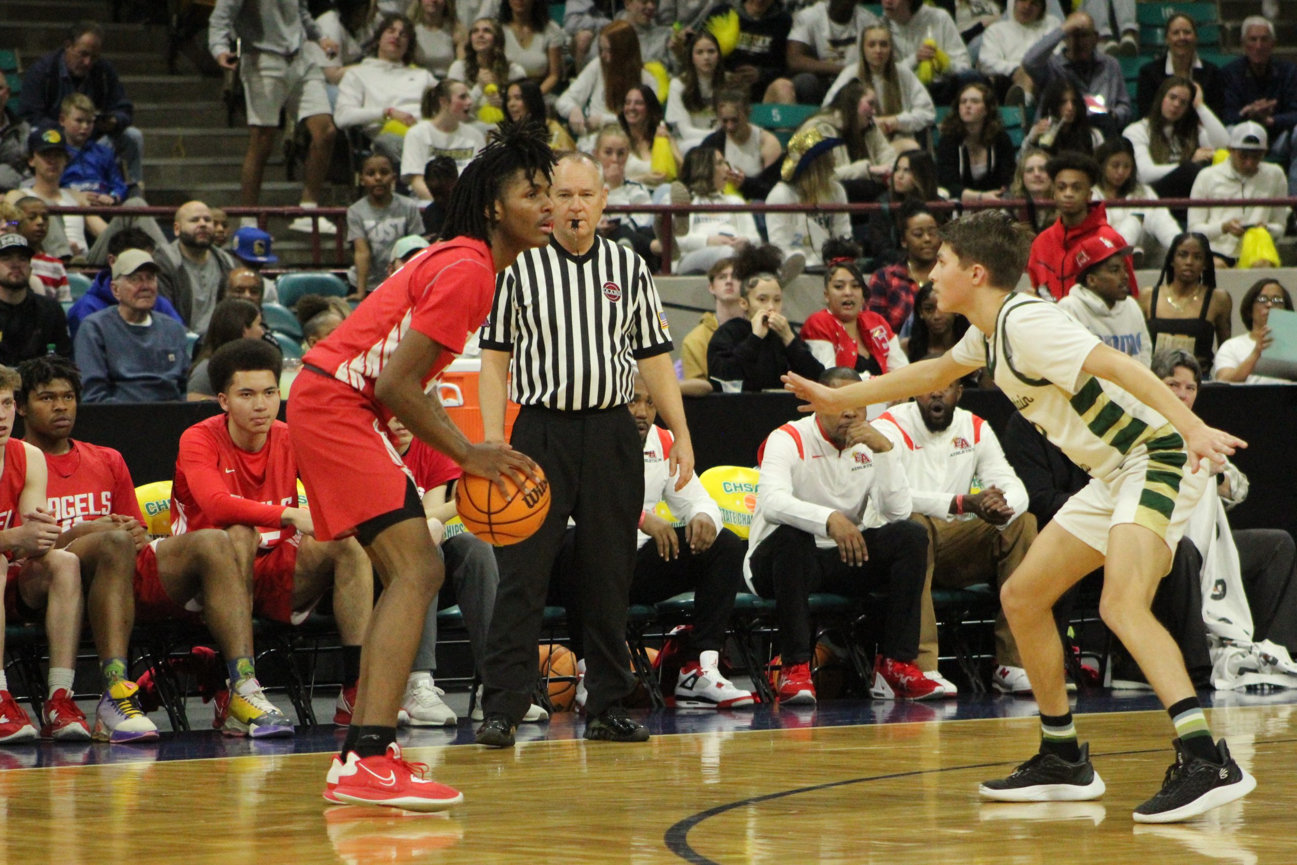 Denver East Flys Past Mountain Vista to the 6A Finals – Basketball Colorado